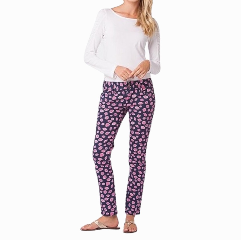 Lilly Pulitzer Worth Lips Skinny Jeans - Gem